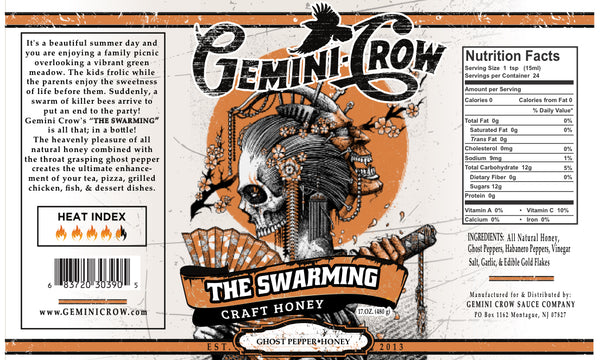 HS - THE SWARMING (HOT HONEY) – Gemini Crow Hot Sauce Company